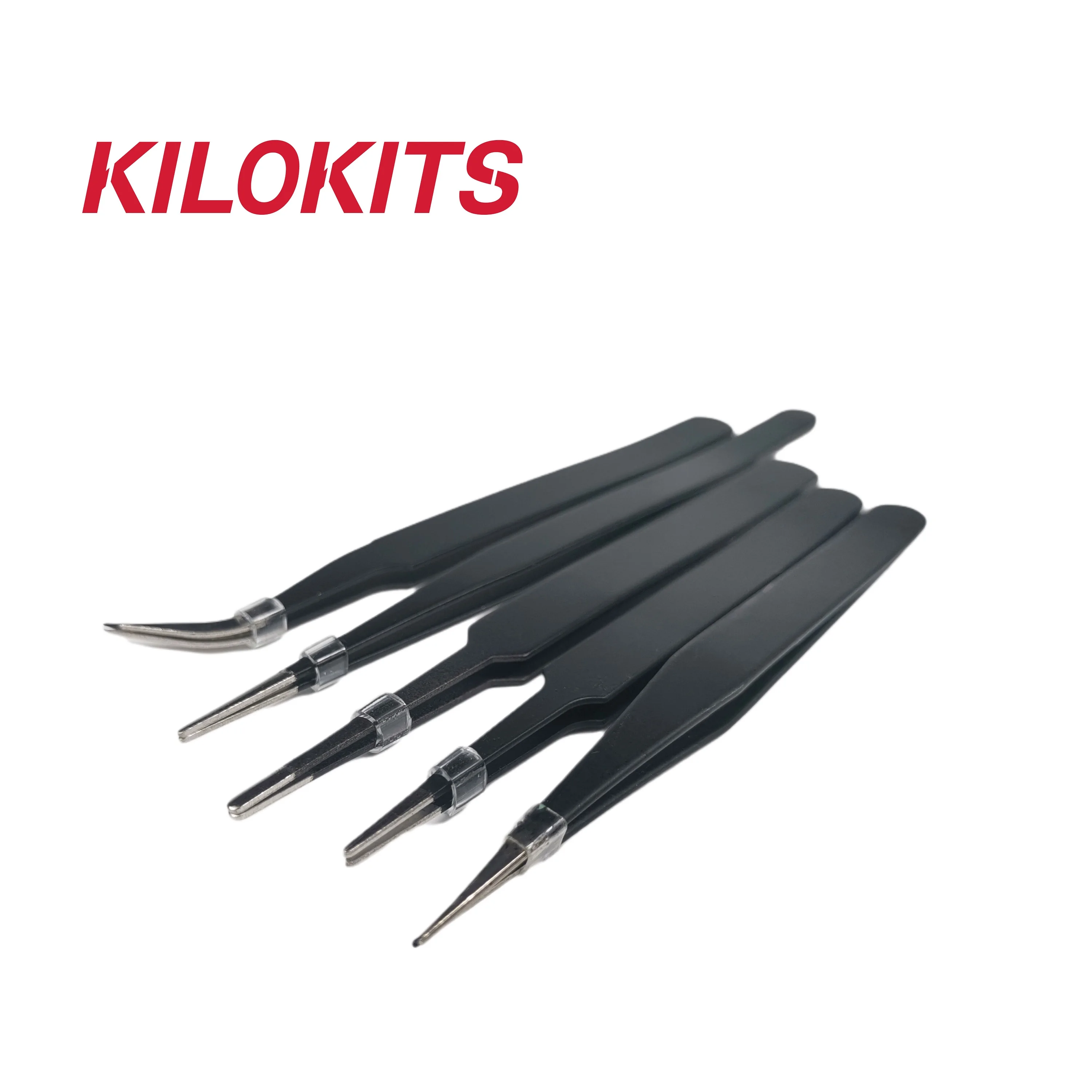 Anti-Static-Stainless-Steel-Tweezers-5-Pack-for-Modelling-Painting ...