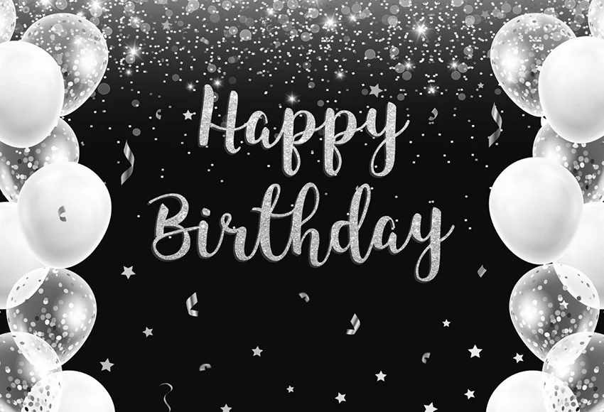 Happy Birthday Background Black And White