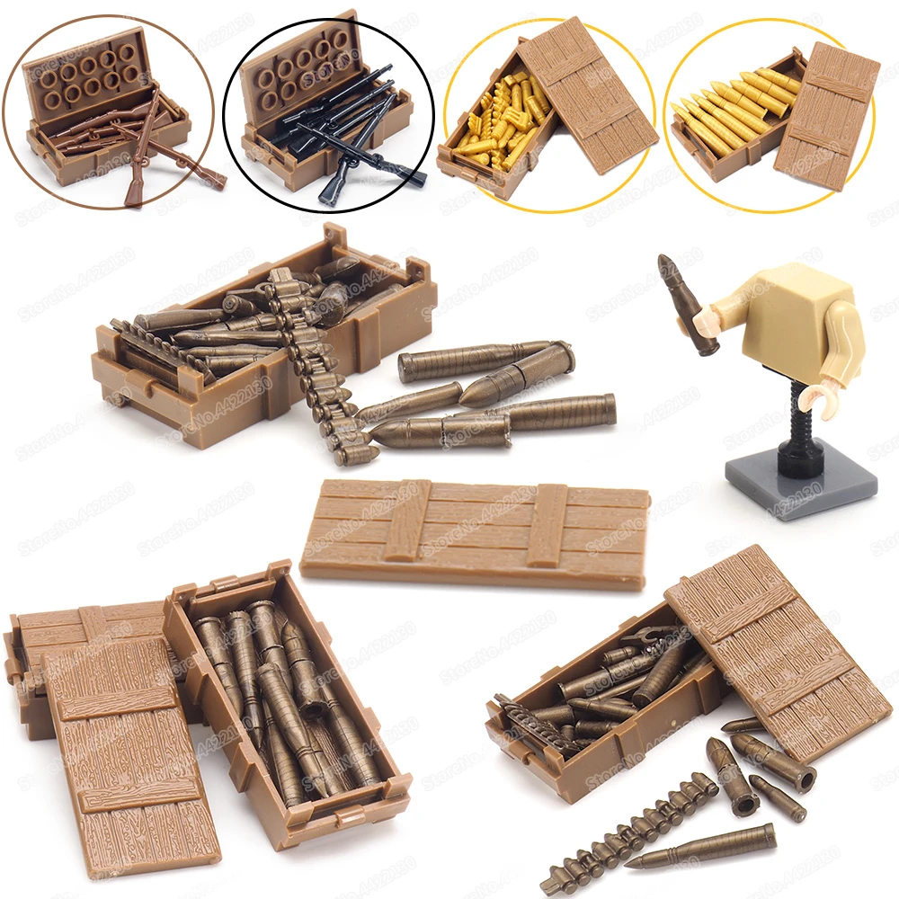 Ww2 Military Weapon Box Army | Building Blocks War Army Box | Blocks ...
