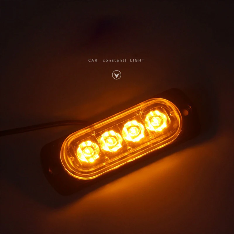 2021-4-Led-Warning-Light-Strobe-Grille-Lightbar-Truck-Car-Beacon-Lamp ...