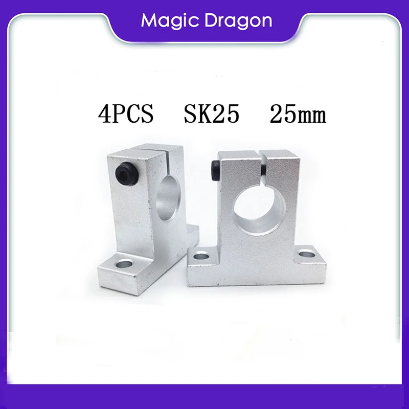 Free-Shiping-4pcs-SK25-25mm-Shaft-Support-Linear-Shaft-Support-Linear ...