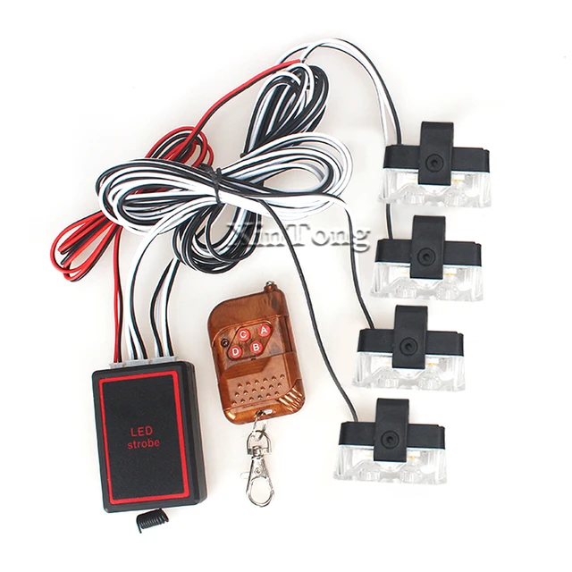 4X2 Ambulance Police Light 2 LED DC 12V Warning 8W Car Truck FSO ...