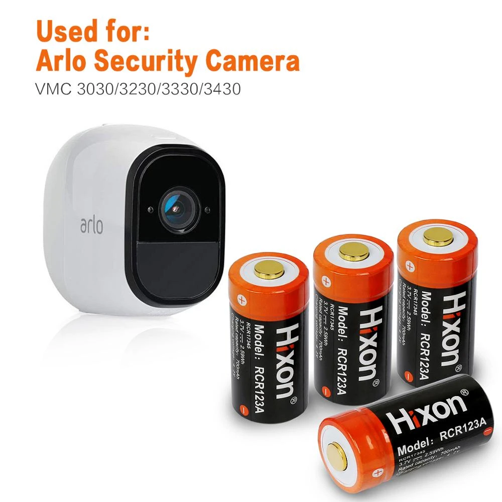 4pcs UL&FCC Certified 700mAh RCR123A Rechargeable Protected Batteries ...