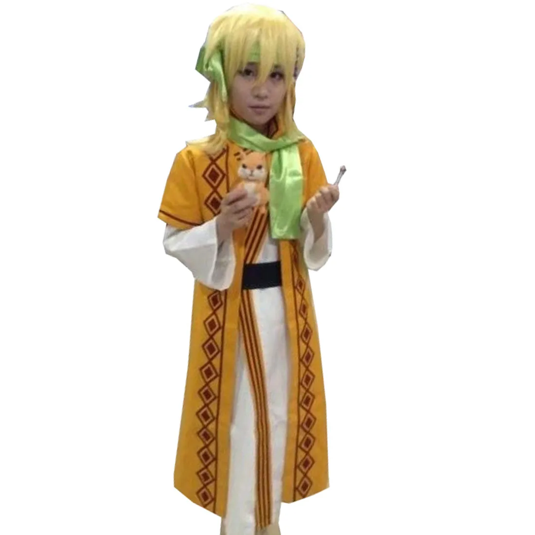 2021 Akatsuki No Yona Cosplay Costume Yellow Dragon Warrior Zeno Cape ...