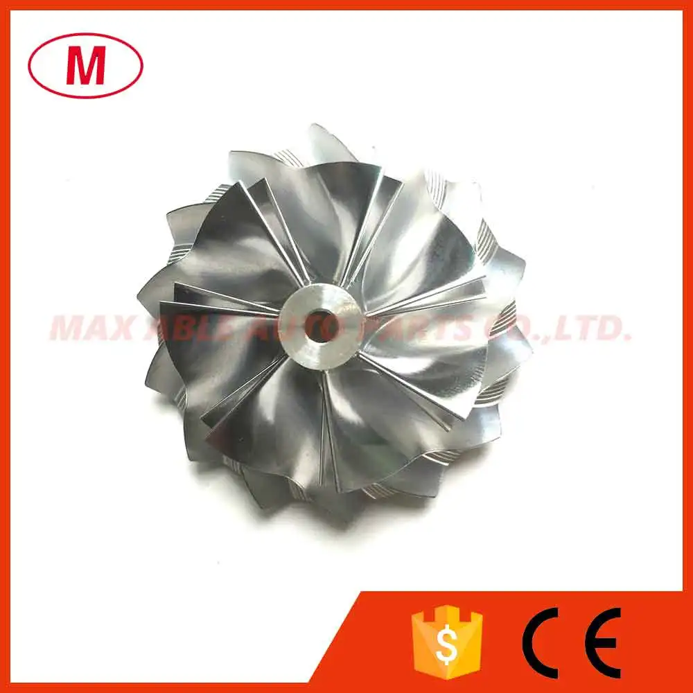 K04 49.62/61.98mm 7+7 Blades High Performance Turbo Billet Compressor ...