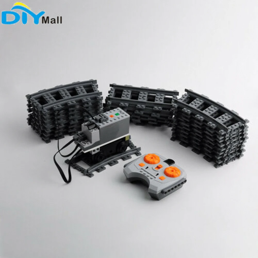 DIY Train Motor Set IR Remote Receiver AAA Battery Case LED Strip Rail ...