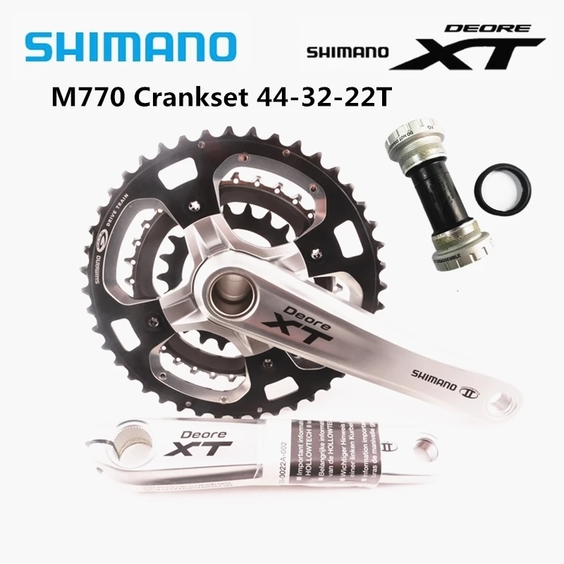 SHIMANO XT HOLLOWTECH II FC-M770 Speed Chainset 22/32/44 | atelier-yuwa ...