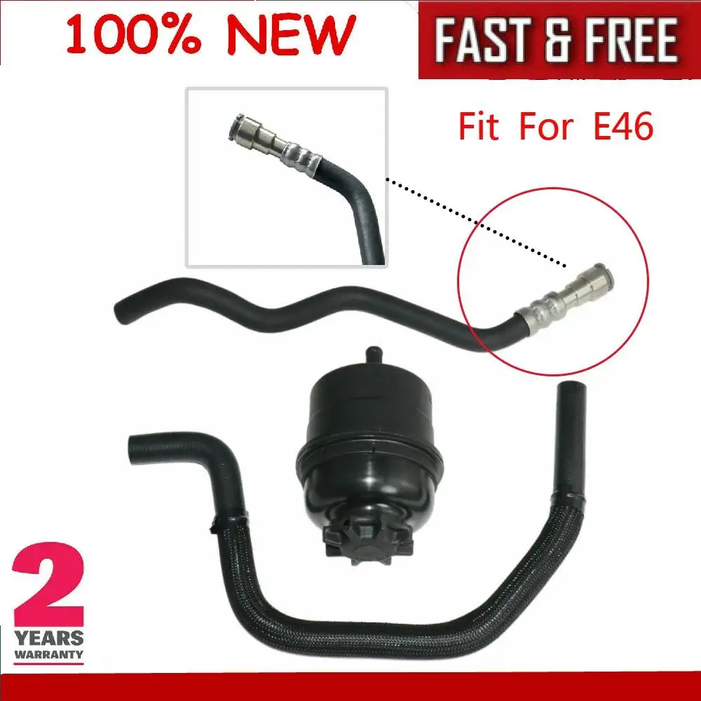 AP03-3PCS-Power-Steering-Hose-Fluid-Tank-Kit-FOR-BMW-3-Series-E46-323i ...