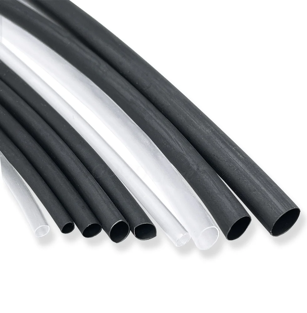 1meter / 5meter heat shrinkable tube black transparent heat shrinkable tube wrapping kit 2:1 ...