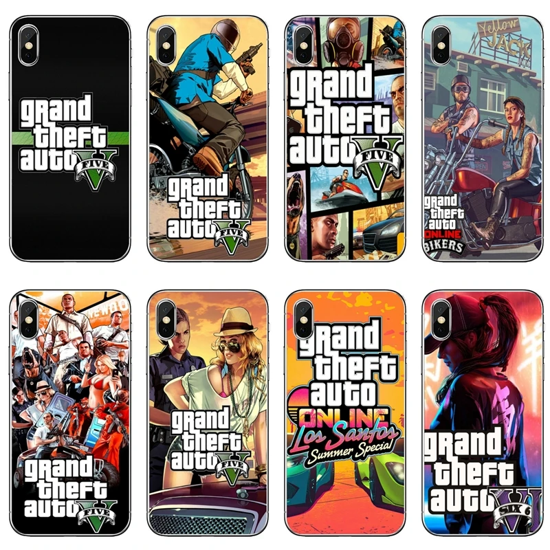 Funda de teléfono GTA 5 Grand Theft Auto V, accesorios para iPhone 12 ...