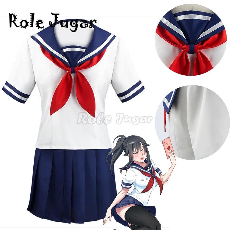Game-Yandere-Simulator-Cosplay-Costume-Ayano-Aishi-Uniforms-Yandere ...