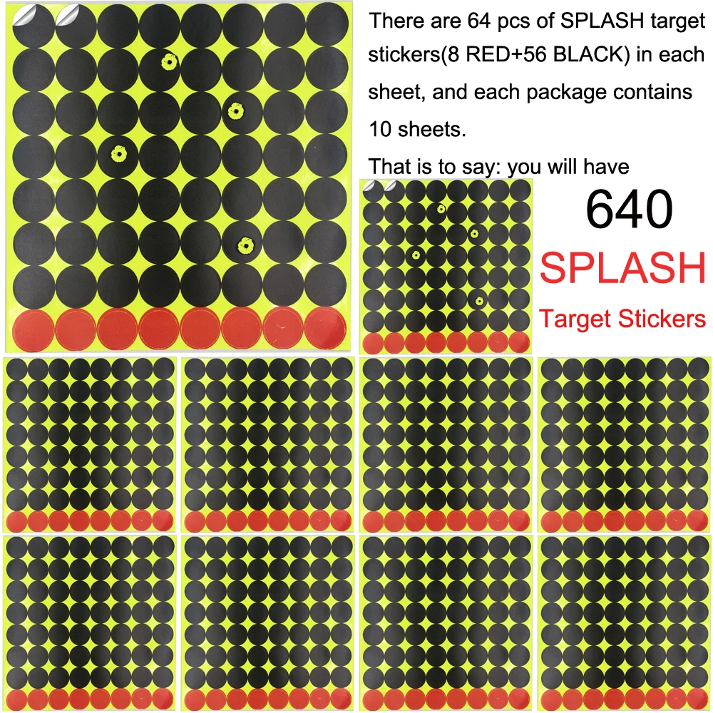 1-Shooting-Splatter-Splash-Target-Stickers-in-640-Pcs-Pack-suitalble ...
