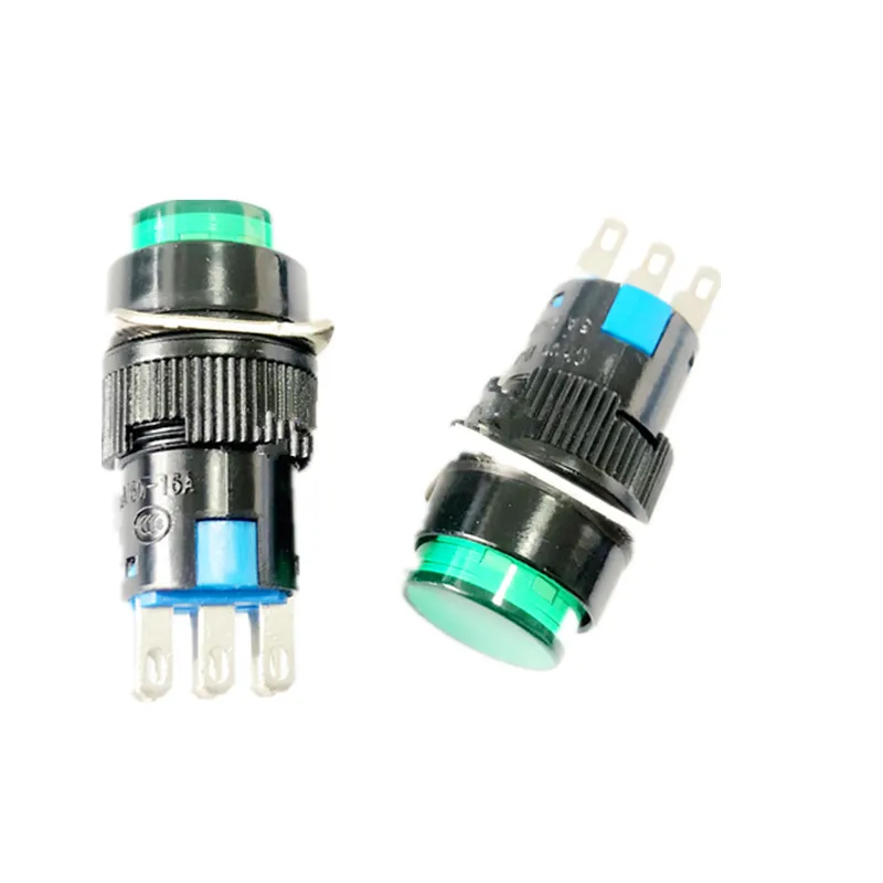 Laz16-22-reset-button-switch-green-button-switch-lockless-button ...