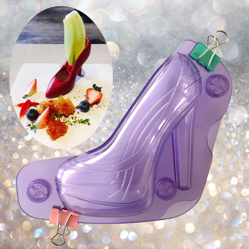 Fondant Shoe Chocolate Mold High Heel 3D Cute Candy Sugar Paste Mold ...