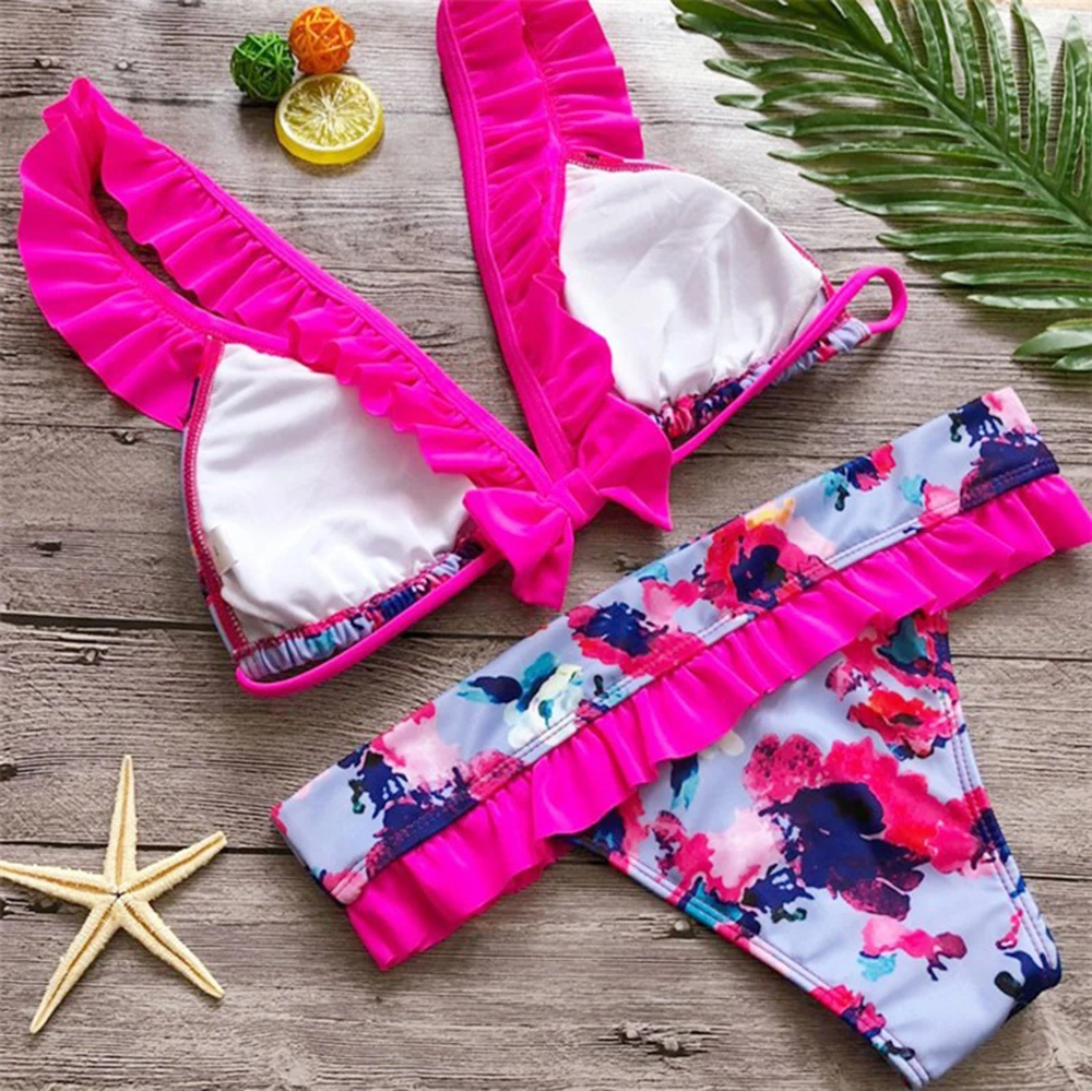 Maillot De Bain Bikini 2020 Maillot De Bain Imprimé Femmes Bikini