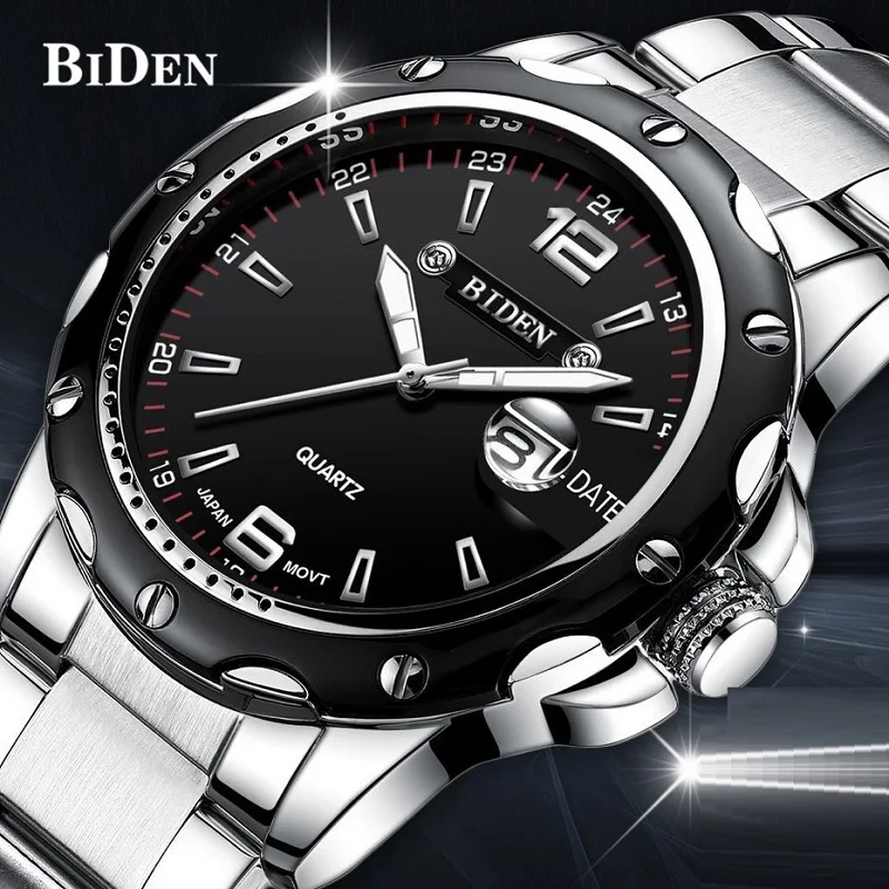 BIDEN reloj analógico de cuarzo para hombre, nuevo accesorio de pulsera ...