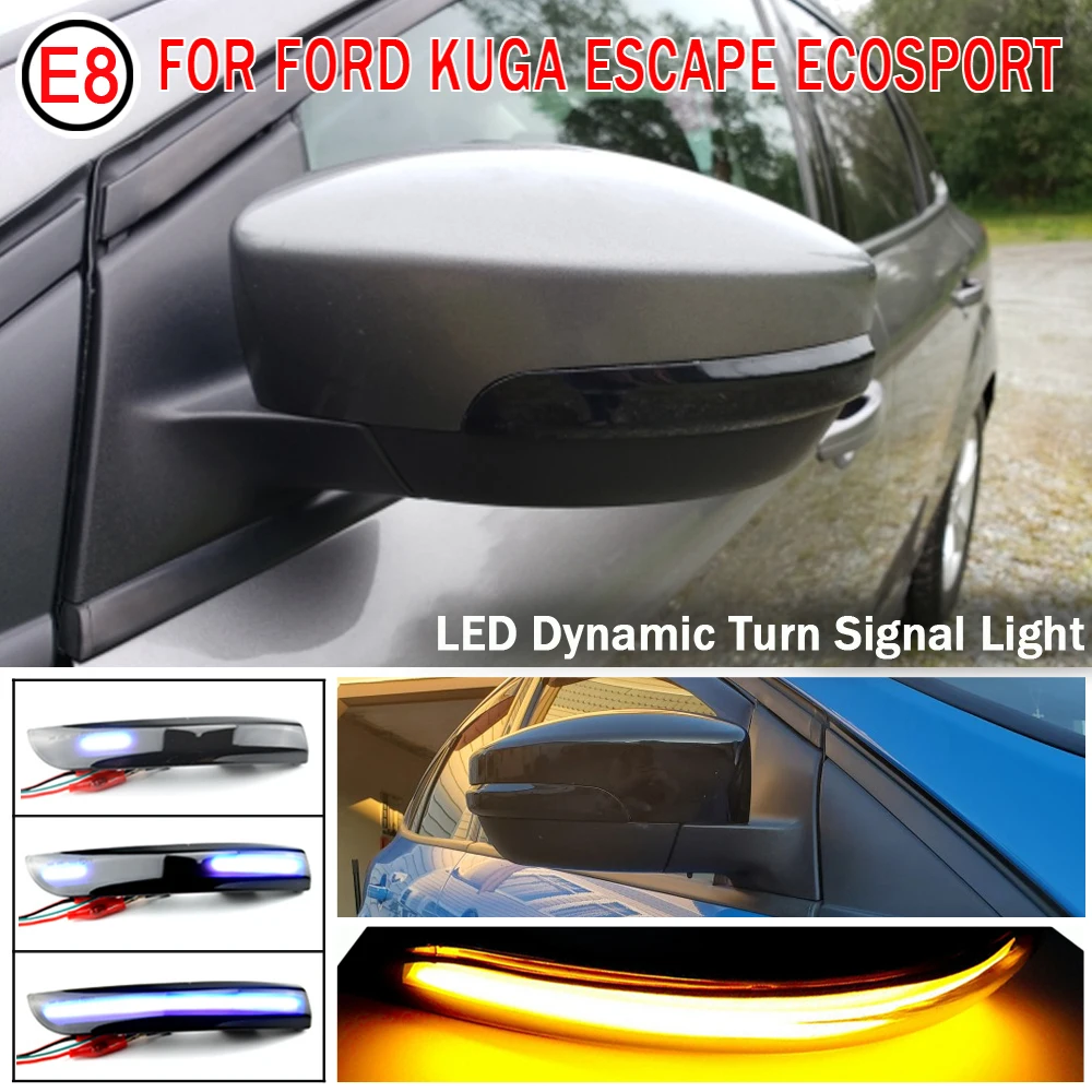 2 Pieces Dynamic Blinker Led Turn Signal Lights Side Mirror Indicator ...