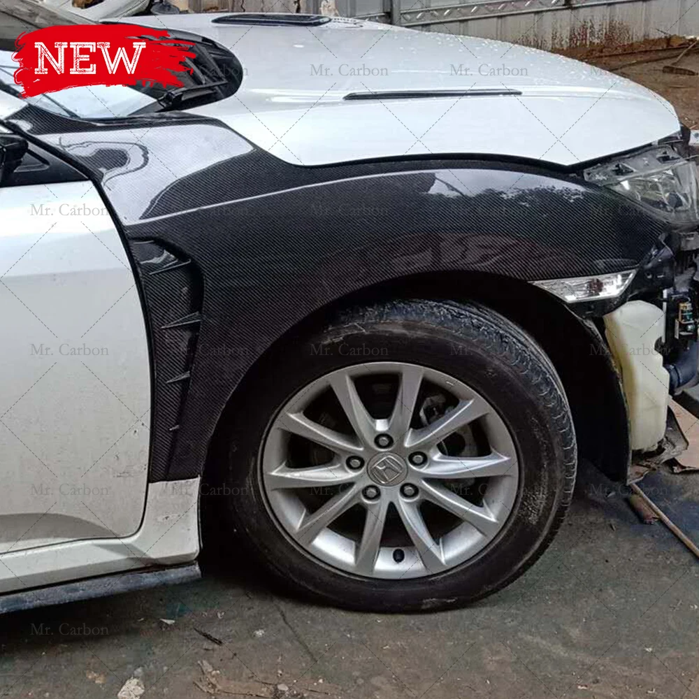 For Civic Fc 10th Gen Tr Style Carbon Fiber Glass Front Fender Trim ...