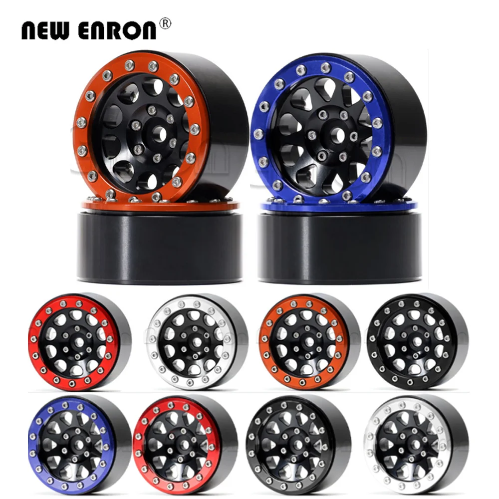 4Pc 1.9 inch Alloy Beadlock Wheels RC Rims Hub for 1/10 RC Crawler Car ...