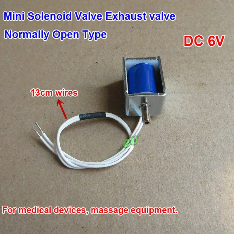 DC 6V Small Mini DC Solenoid Valve Micro Medical Exhaust Valve Normally ...