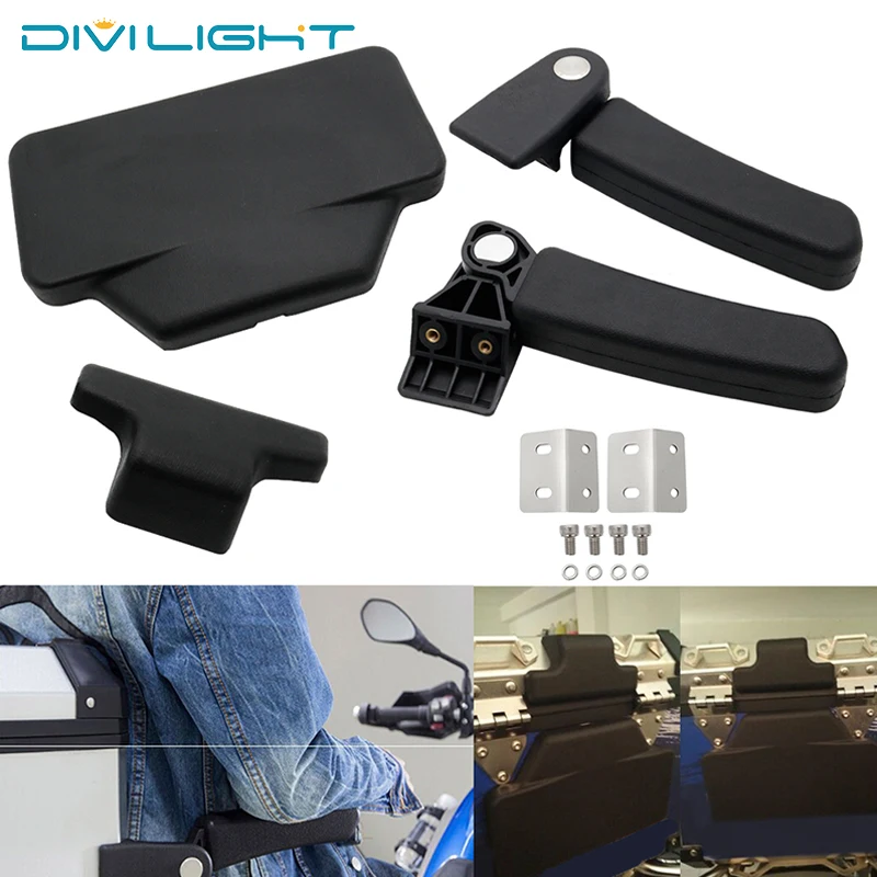 motorcycle Tail box Cushion Passenger Backrest lazyback Pad + Drilling ...