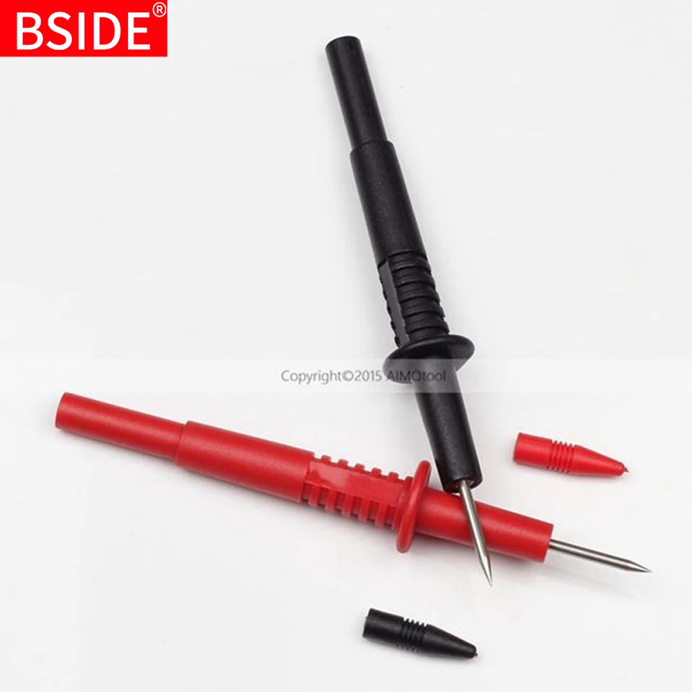Bside T20156 Stainless Steel Test Probe & Clip for Oscilloscopes & 4mm ...