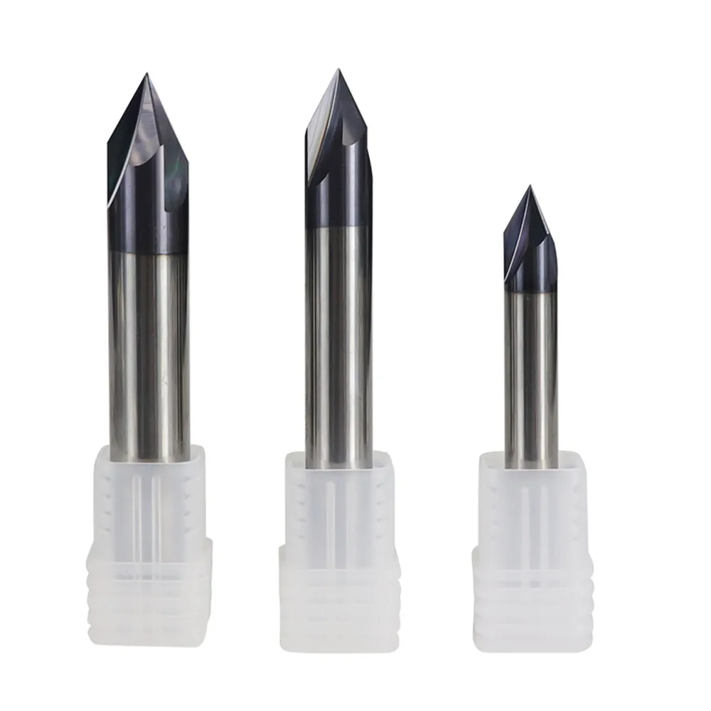carbide chamfer end mill 60 degrees 3 flutes deburring copper end mill ...