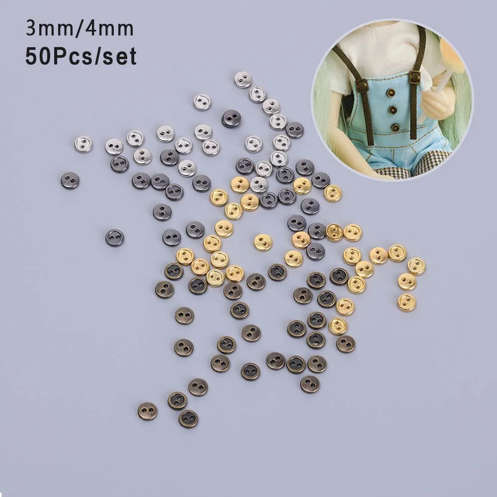 50pcs-3mm-4mm-Mini-Buttons-Metal-Round-Buttons-Doll-Buttons-for-1-12-1 ...