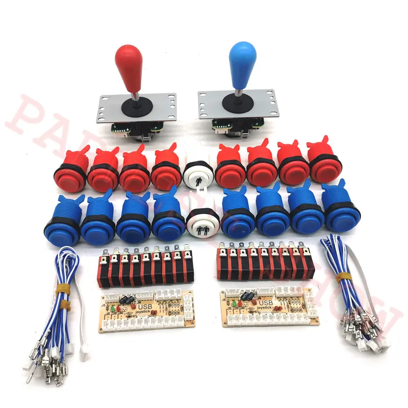 2Players-Arcade-DIY-Kit-with-Zero-Delay-USB-Conatrol-Board-2pcs-SANWA ...