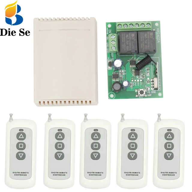 433Mhz DC 12V 6CH Channel 10A Relay Wireless RF Remote, 56% OFF