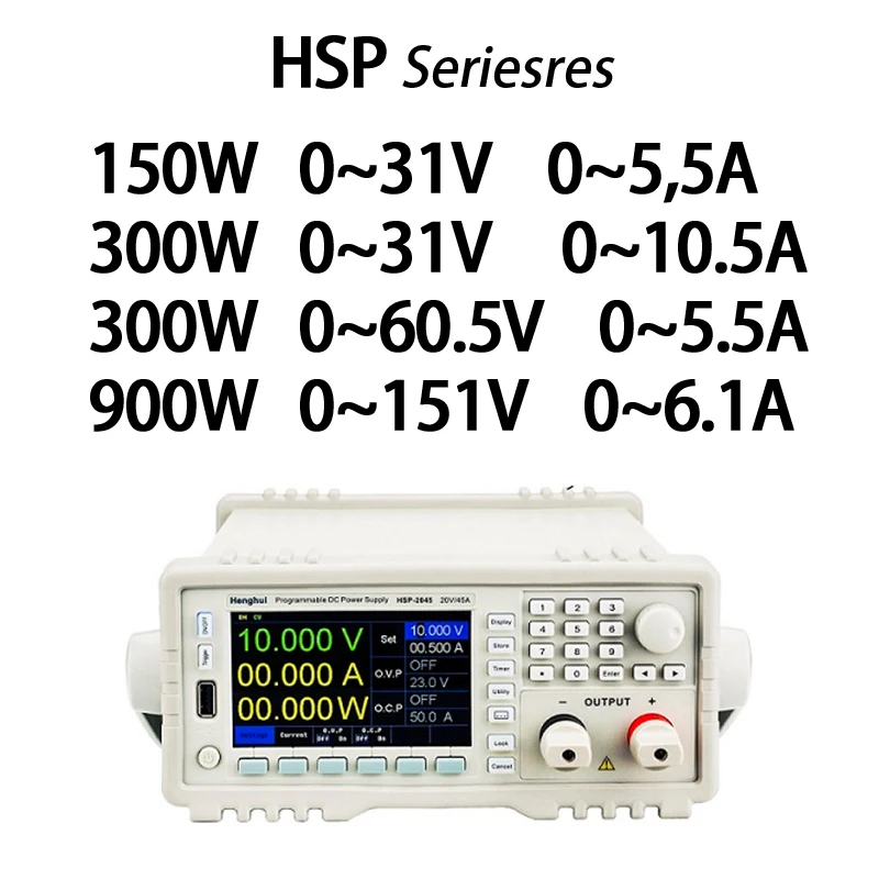 Henghui 조정 가능한 DC 실험실 전원 공급 장치, 전압 조정기 안정기, 스위칭 전원 공급 장치, 30V 10A, 60V 5A