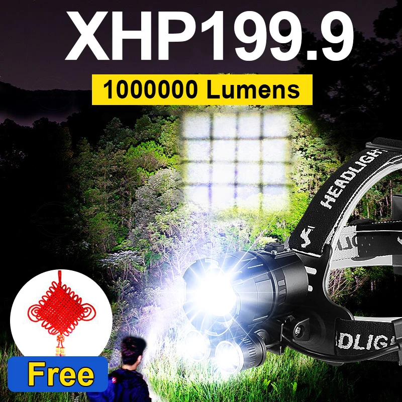 Fishing Head Lamp | Cob Headlight | Led Headlamp - 1000000lm Xhp199 ...