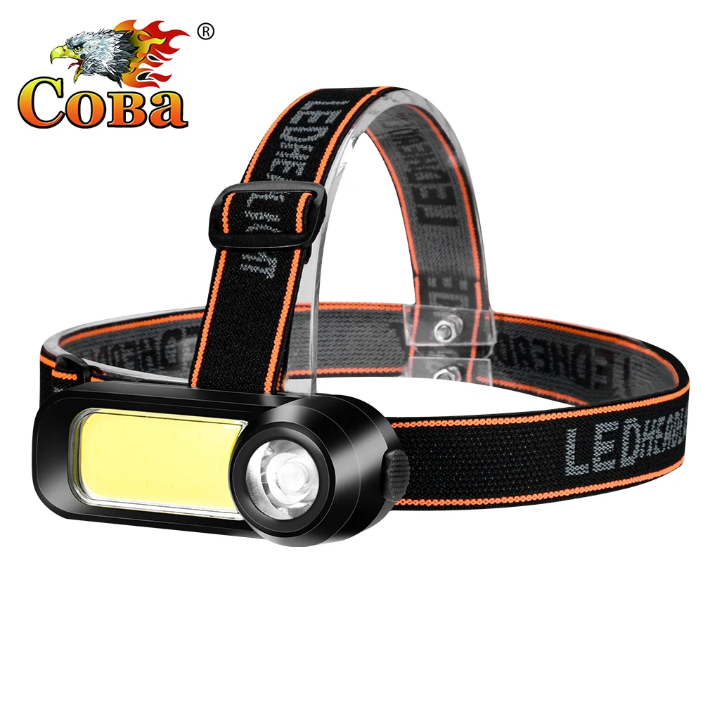 Coba-Mini-linterna-frontal-LED-COB-recargable-por-USB-linterna-de ...