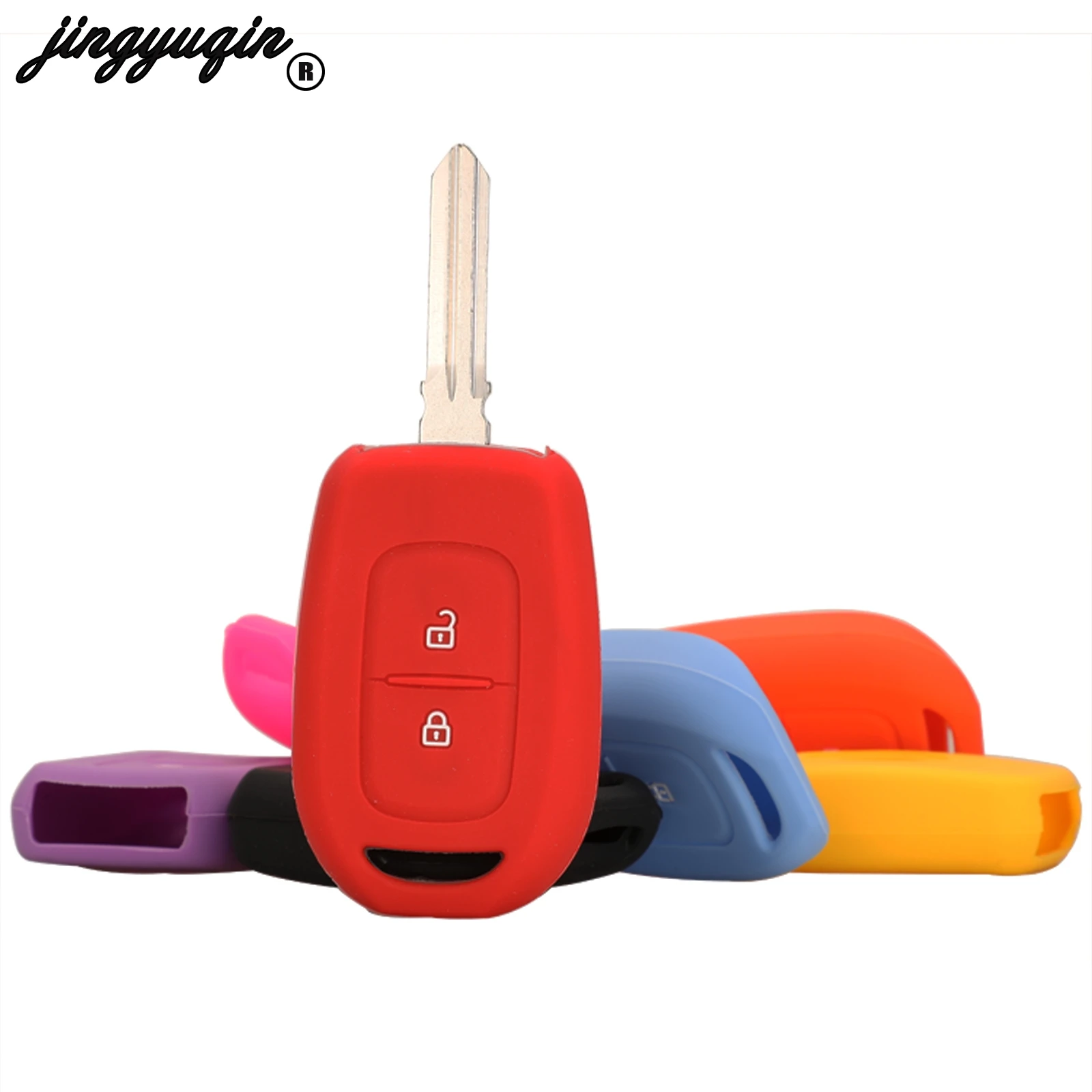 Jingyuqin Silicone Car Key Fob For Renault Duster Dacia Scenic Master ...