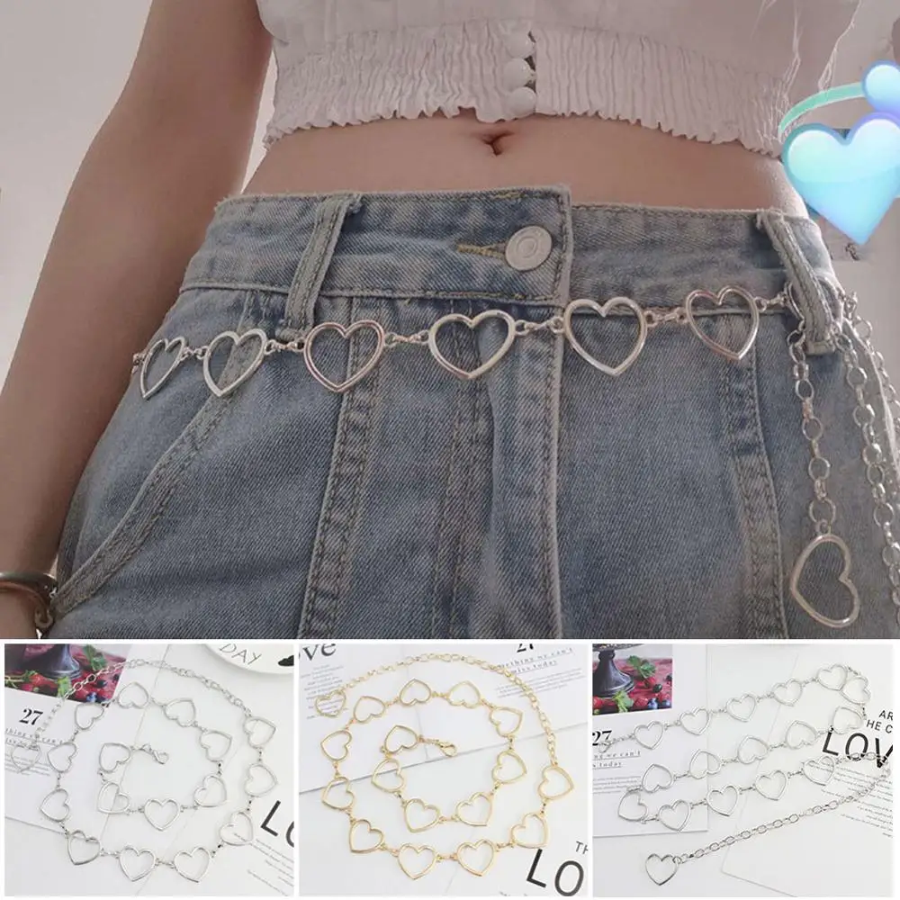Waistband Pants Classic Waist Chain Love Heart | Belt Classic Waist ...