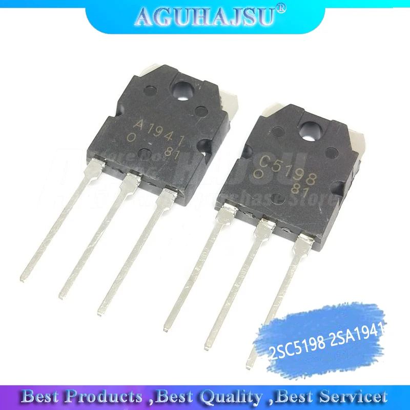 4PCS 2SA1941 2SC5198 2pcs A1941 + 2pcs C5198 TO 3P audio dedicated ...