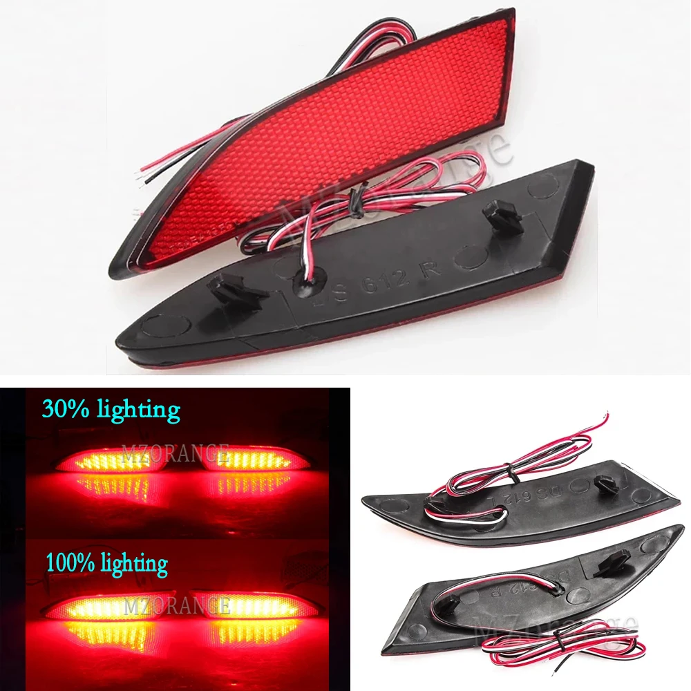 1 Pair Led Rear Bumper Light For Ford Focus 3 2012 2013 2014 Sedan ...