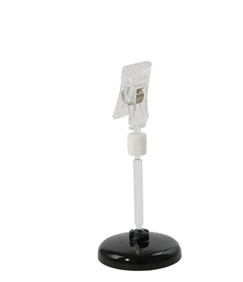 Black Clear Ps Plastic Sign Clip Label Holder Stand Wedding Table Desk ...