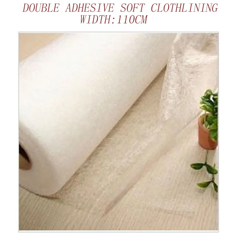 1-40m/lot1.1m Double Sides Adhesive White Irononsoft Non-woven Paper ...