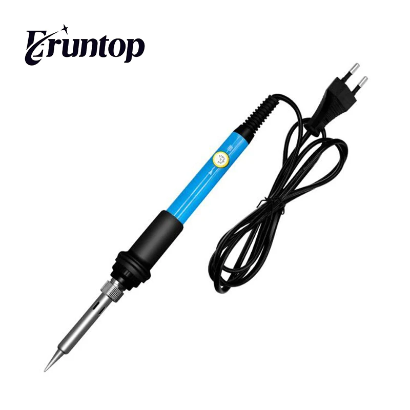 Blue 60w Adjustable Temperature Electric Soldering Iron Portable ...