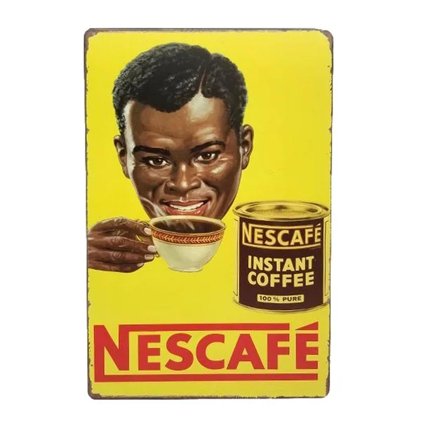 Nescafe Vintage Retro Poster Cafe Tin Sign Metal Sign Metal Poster ...
