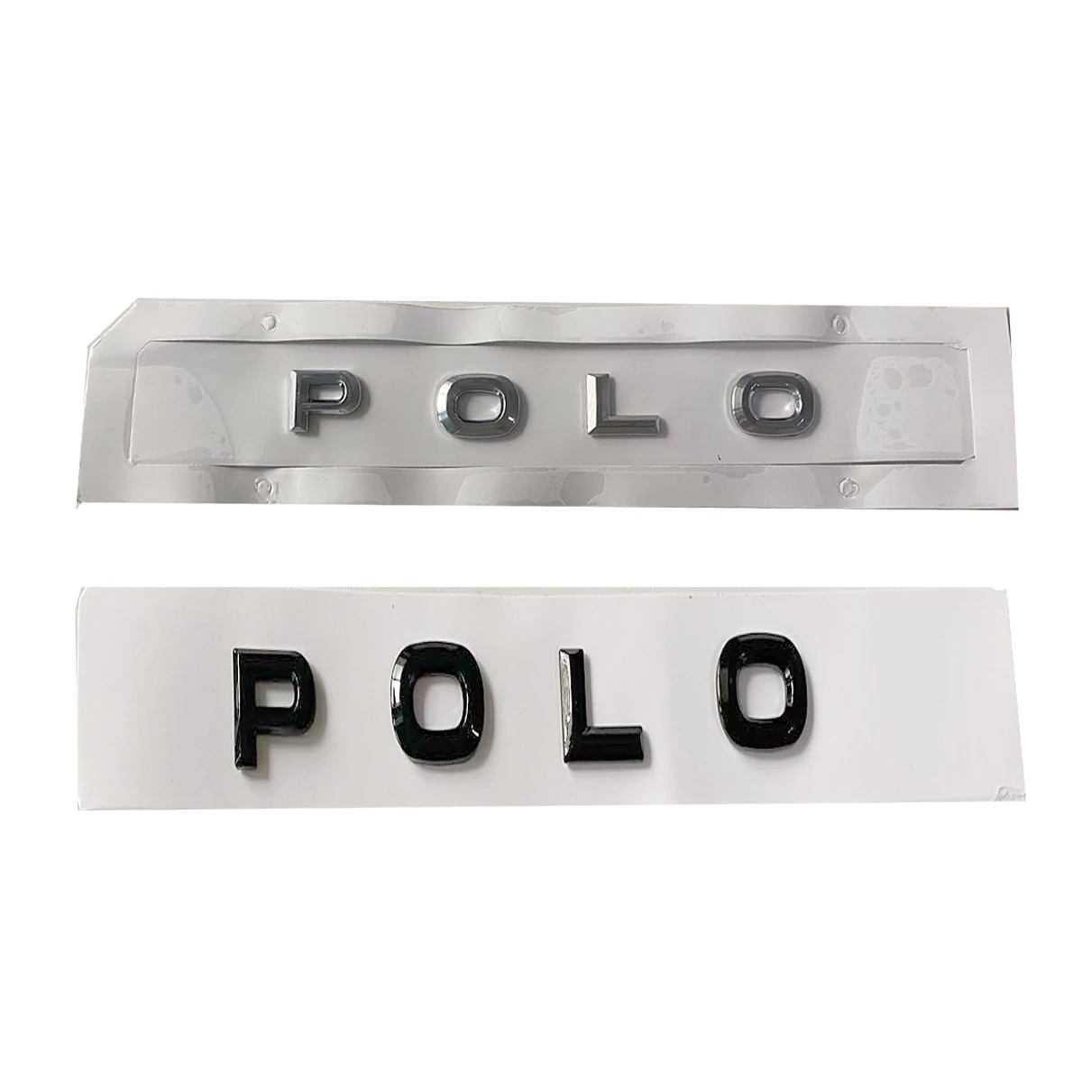 New Silver Black Car Styling Sticker Rear Trunk Chrome Logo For Vw Polo ...