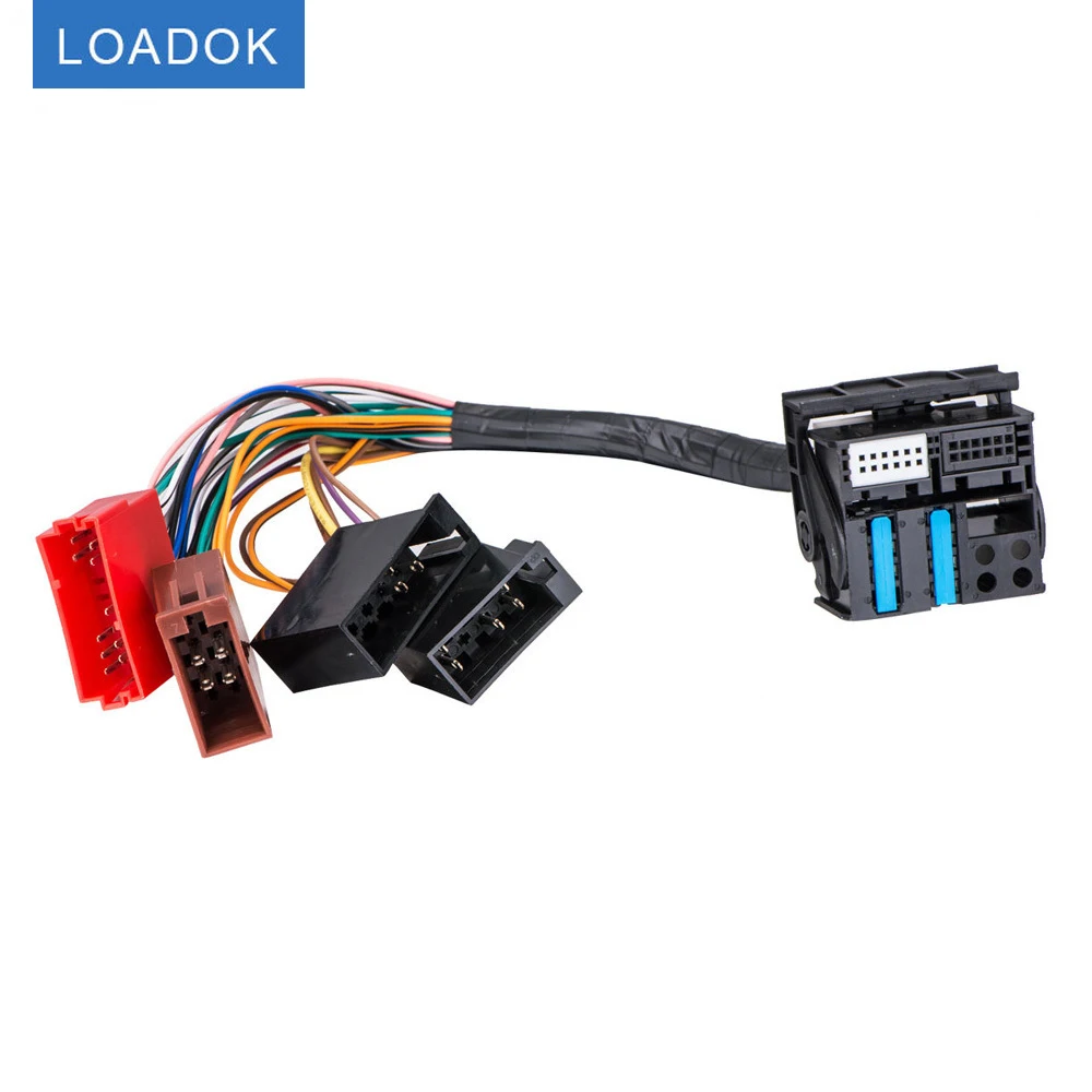 Car Stereo Radio ISO standard Wiring Harness Connector Adapter Plug ...