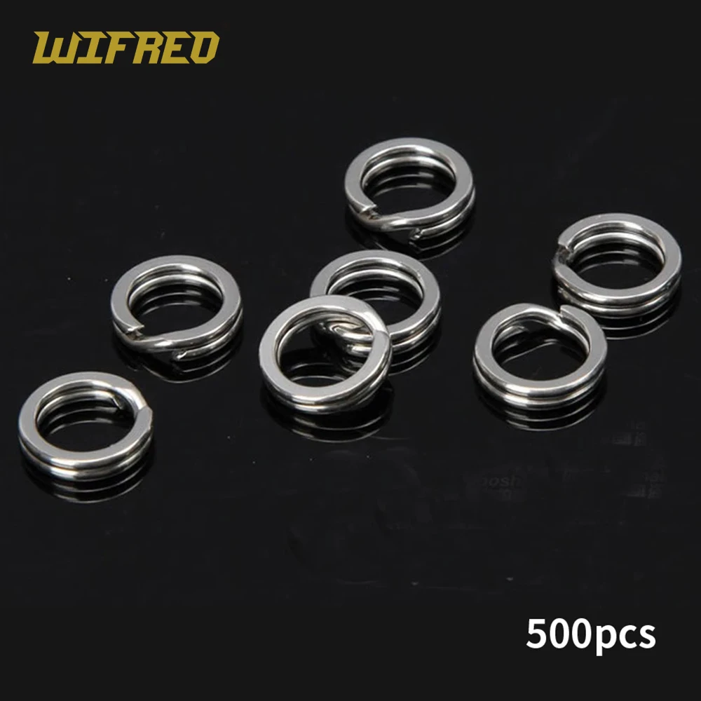 500pcs-lot-Stainless-Steel-fishing-Split-Rings-Lures-rings-connector ...