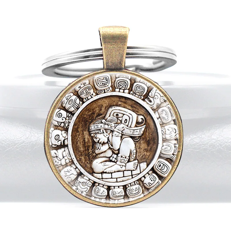 Mysterious-Calendar-Of-The-Maya-Tribe-Design-Glass-Dome-Pendant ...