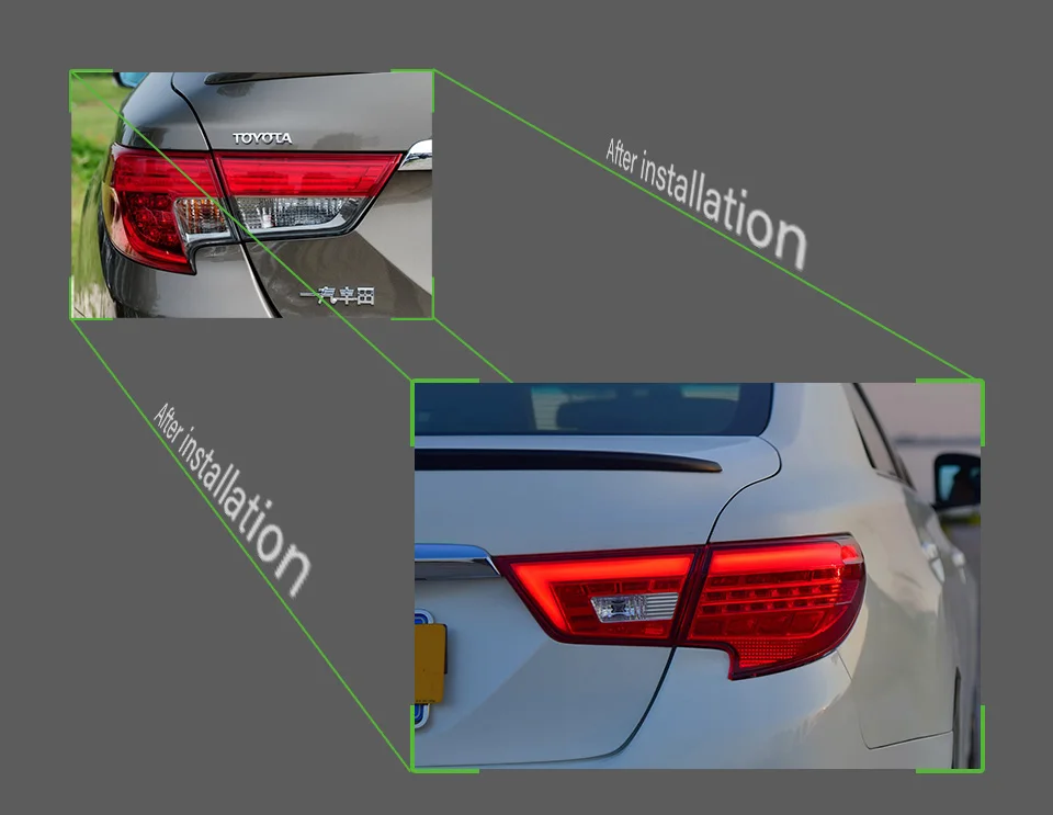 Toyota Mark X Tail Lights 2013-2019 Reiz Led Tail Lamp Light Led Drl ...