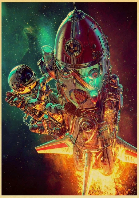 Retro Astronaut Wallpaper