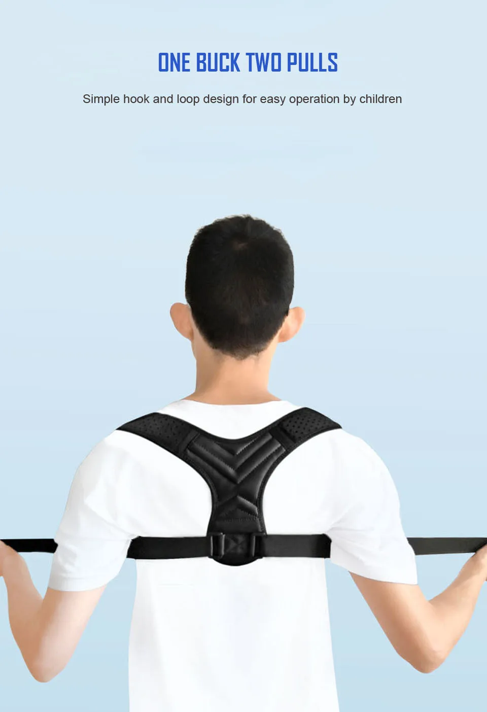 NEW Back Posture Corrector Belt Women Men Prevent Slouching Relieve ...