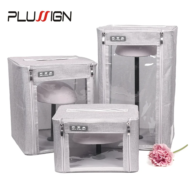 Wig Package Box For Toupee Closure Frontal M Size Hair Bag Wigs Storage ...