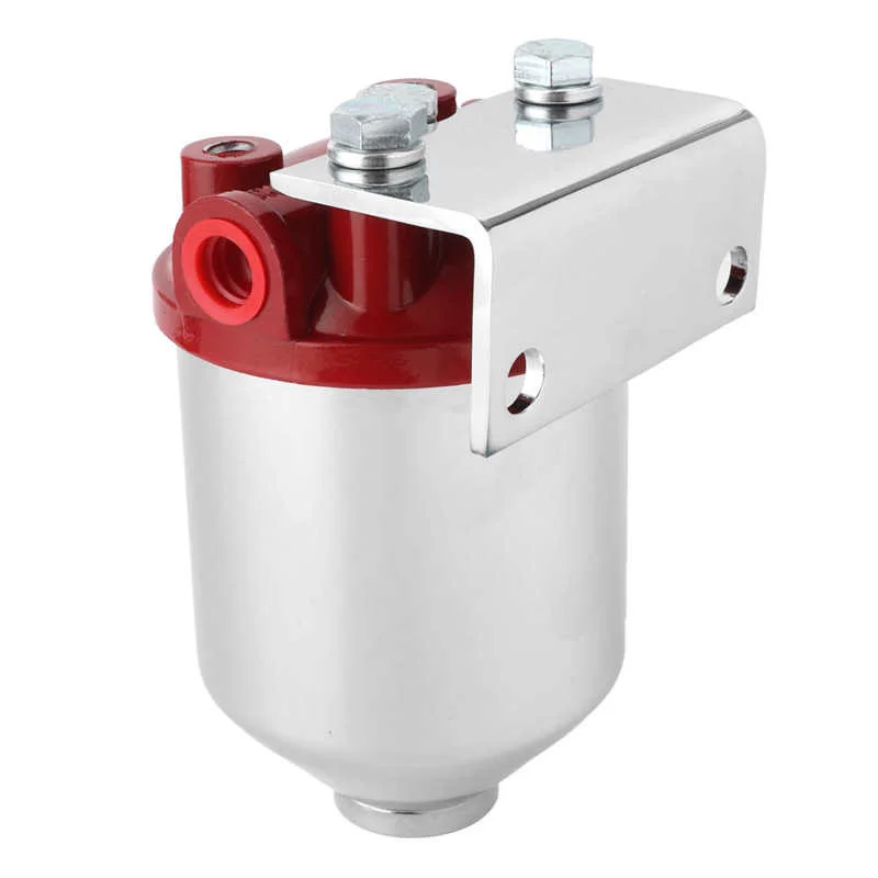 Large Canister Fuel Filter 3/8in NPT Inlet Outlet 10 Micron Rating ...